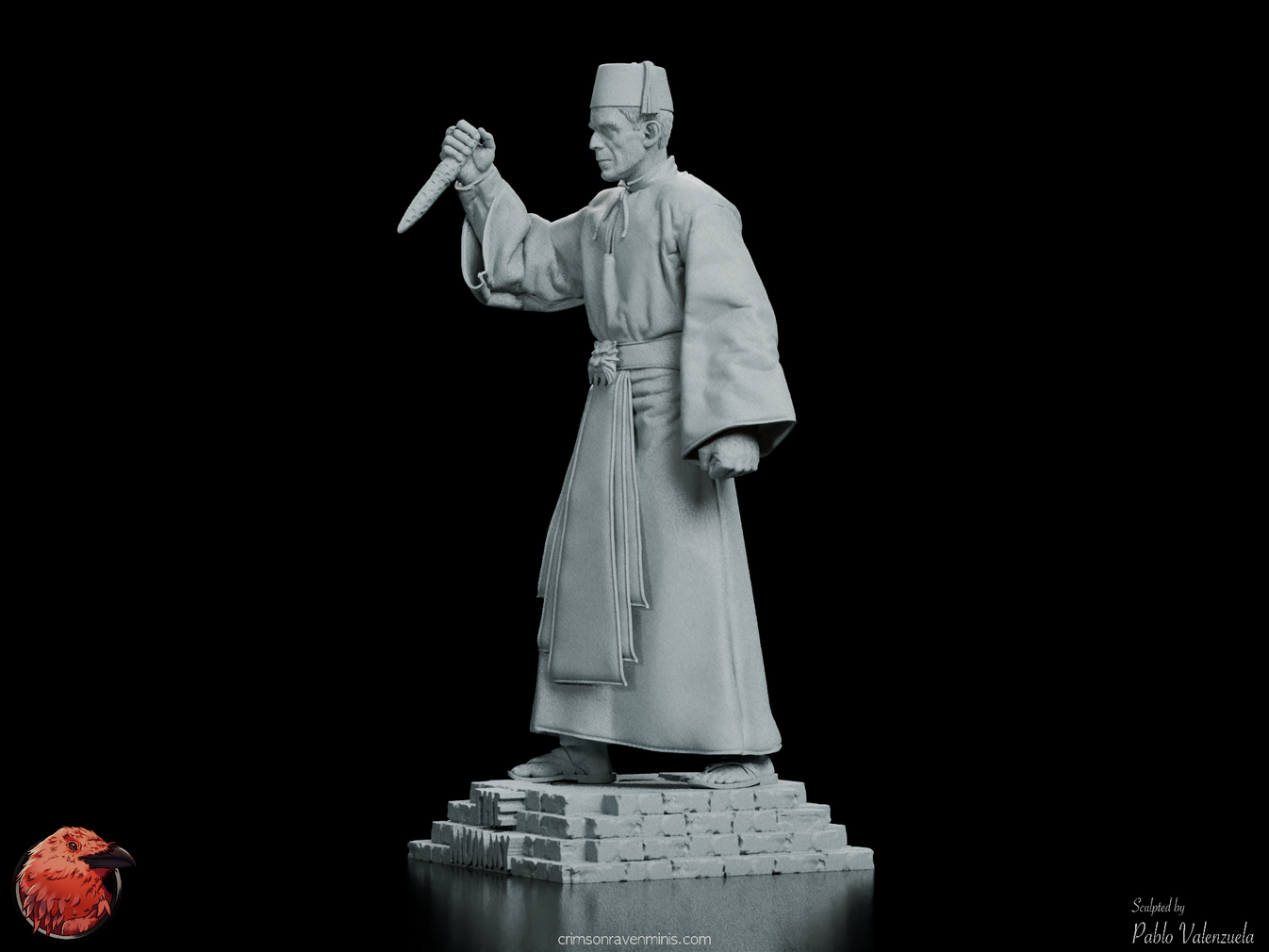 The Mummy Resin Figure Kit – 1:6 Scale Classic Horror Model – Crimson ...