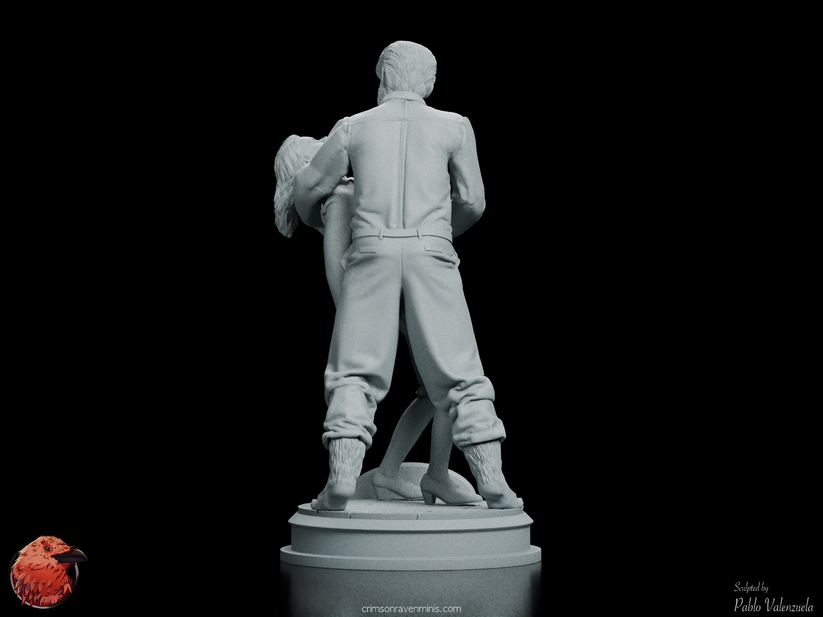 Wolfman Resin Figure Kit – 1:6 Scale Horror Model with Gwen Conliffe ...