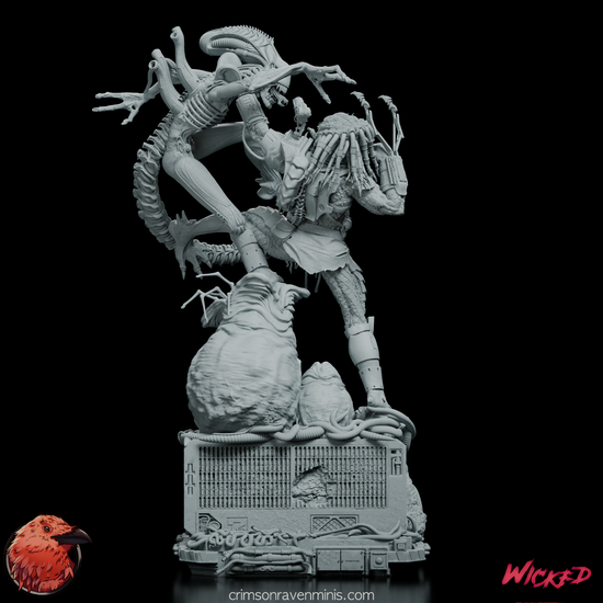 Predator vs Alien Diorama Kit | AVP Sci-Fi Collectible – Crimson Raven ...