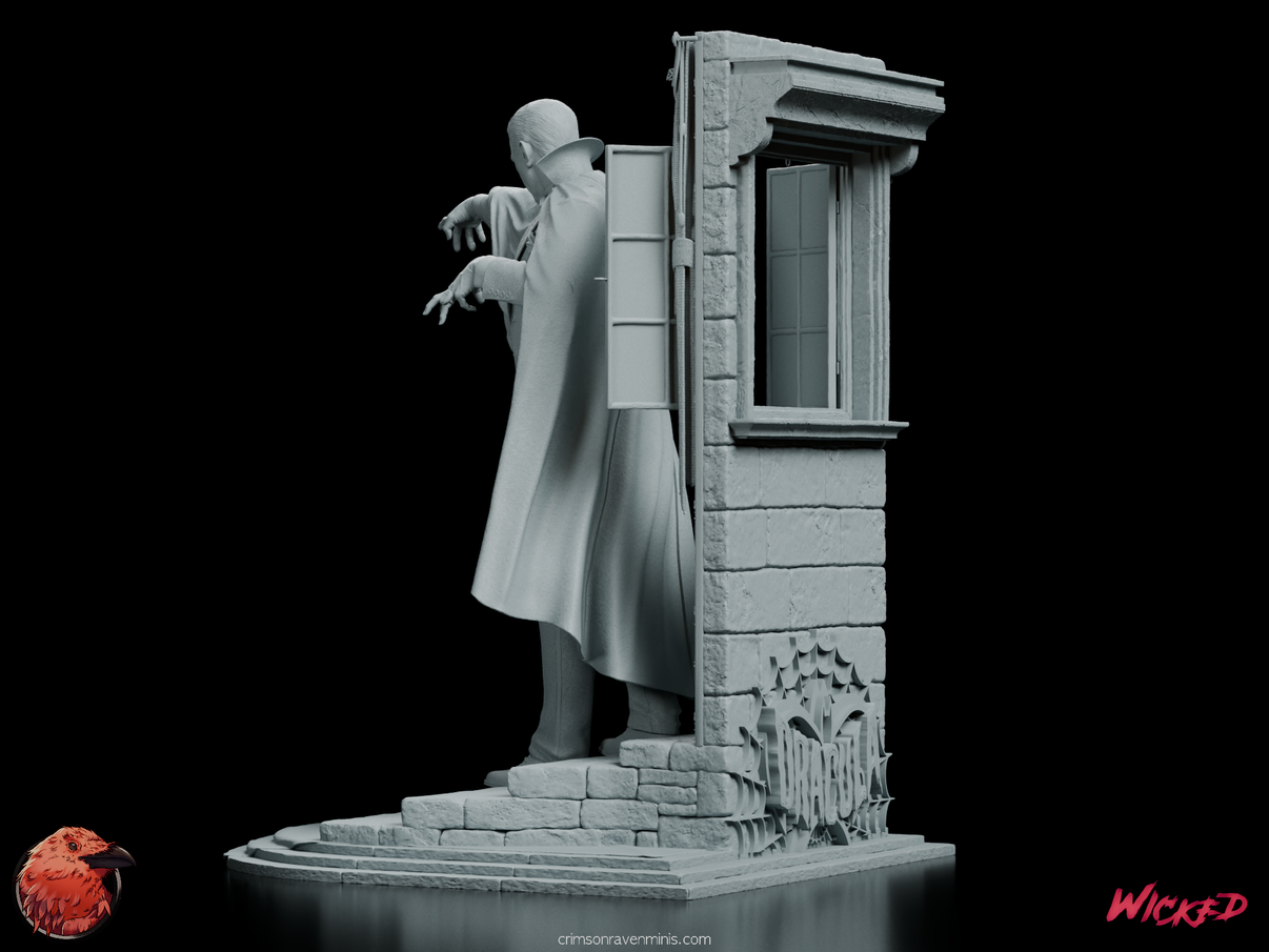 Dracula Statue Model Kit | Gothic Horror Resin Figure – Crimson Raven ...